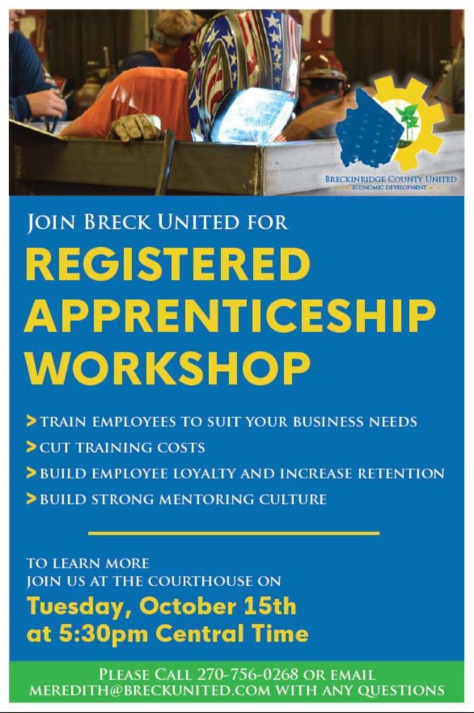 Registered Apprenticeship Workshop - Breckinridge County Chamber of ...