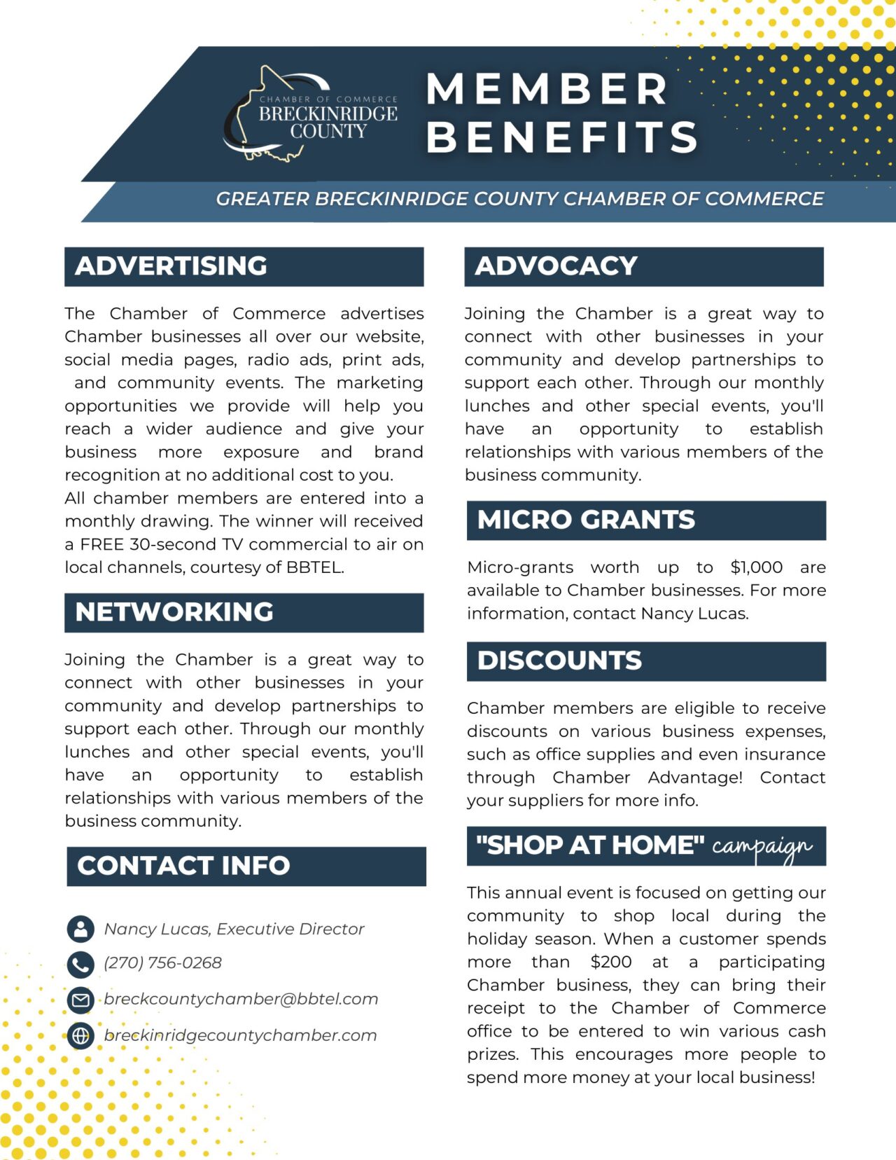 Join the Chamber | Chamber Application - Breckinridge County Chamber of ...